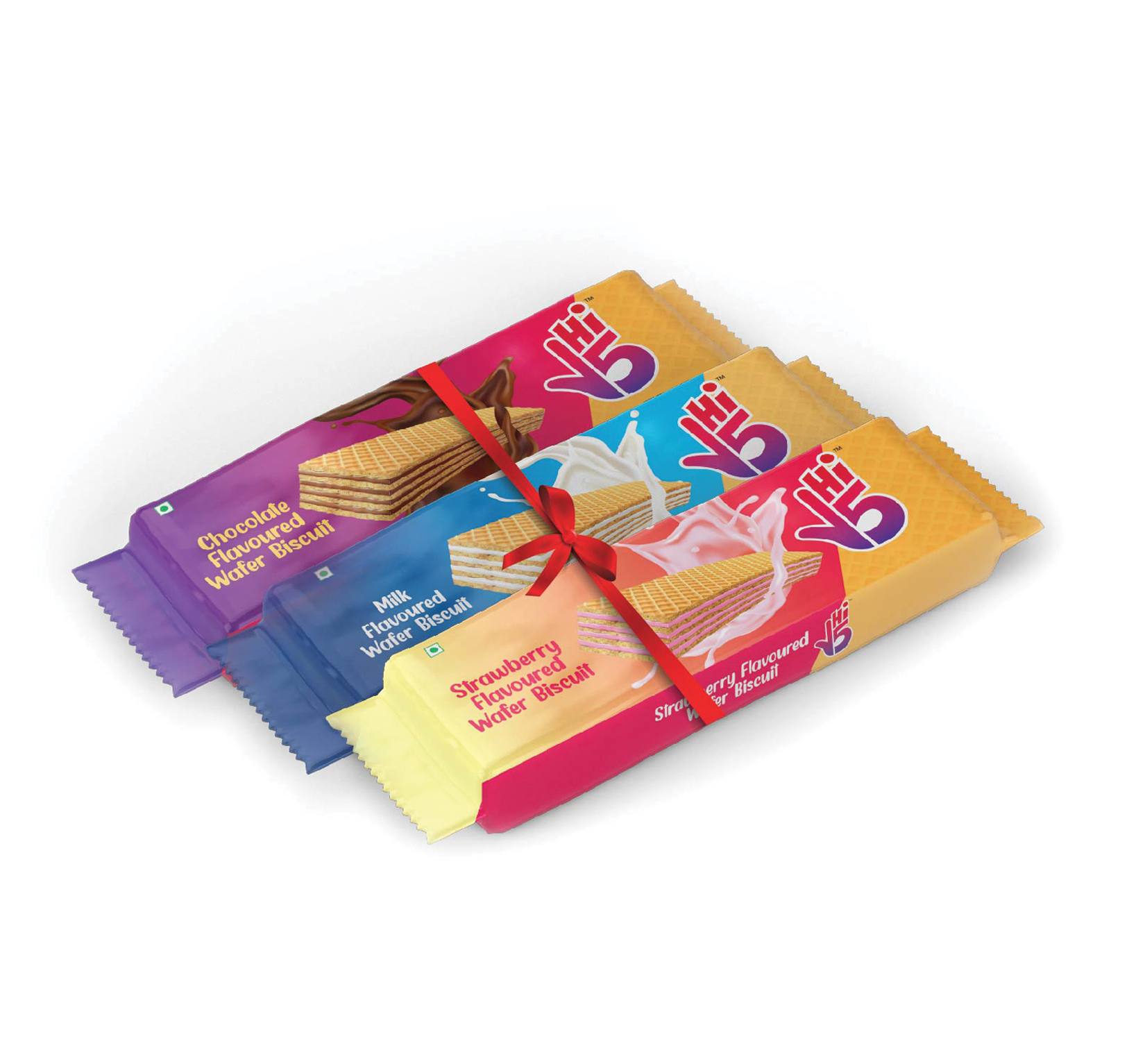 Hi5 150g Family Wafer – Milk, Strawberry & Chocolate Combo - Akij